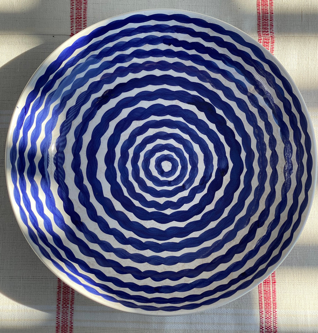 Cobalt Squiggle Serving Bowl – Carolina Irving and Daughters