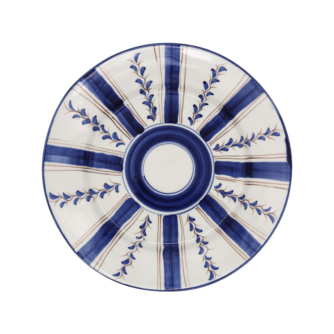 Blue Stripe Dinner Plate – Carolina Irving and Daughters